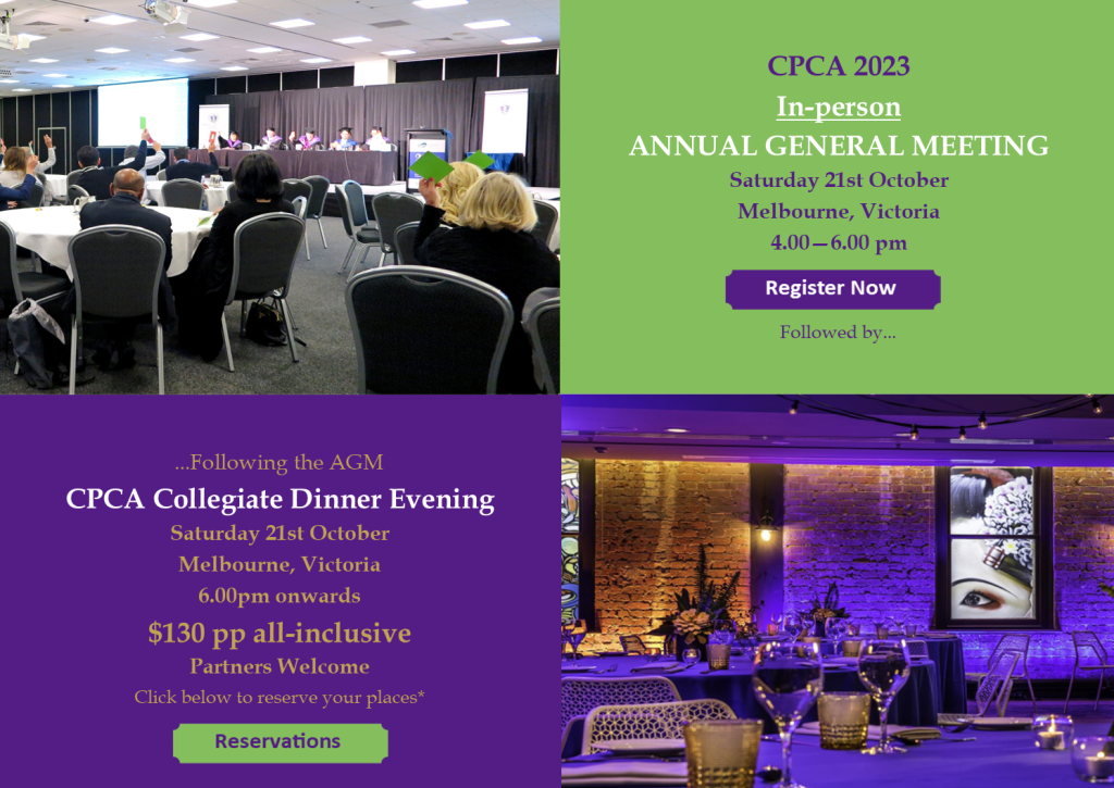 2023 CPCA AGM & Dinner | 21 OCT | Save the Date — CPCA